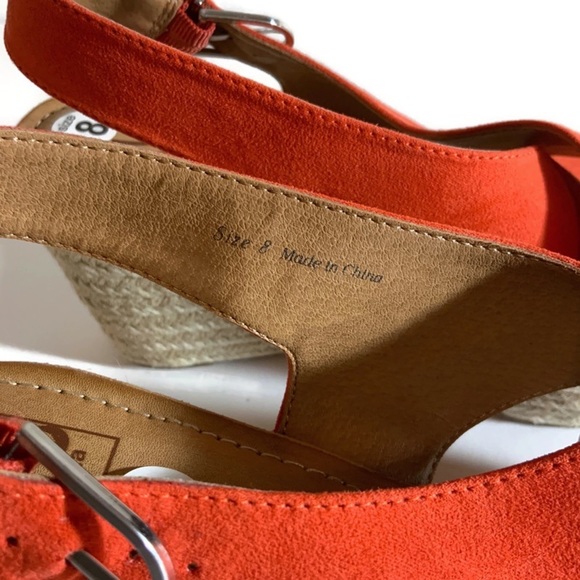 Dolce Vita | Shoes | Dv8 Dolce Vita Orange Tan Size 8 Wedge Sandals ...